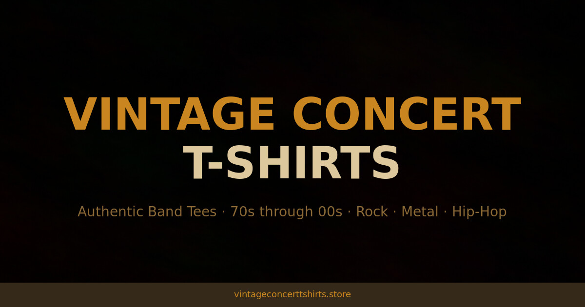 How to Value a Vintage Concert Tshirt: Price Guide | Vintage Concert ...